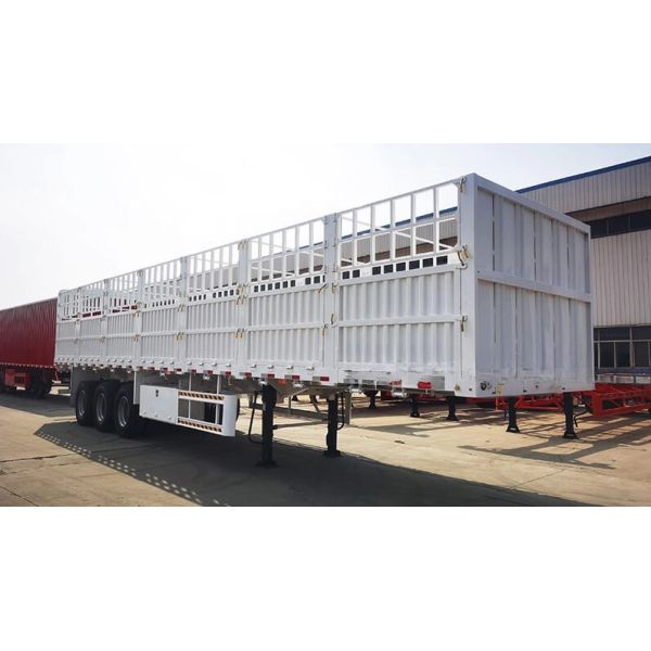 Quality Versatile 60T Side Wall Cargo Trailer For Bulk Cargo Transportation for sale