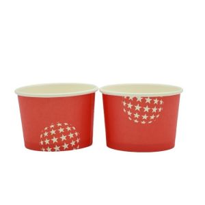 Quality 4oz 120ml Ice Cream Paper Cup Snack Food Container Frozen Yogurt Paper Bowl for sale
