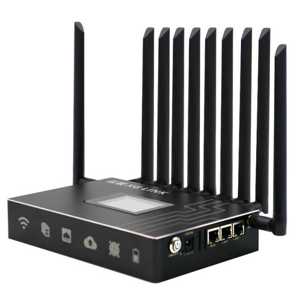 Quality 3 Ports 4G LTE Bandwidth Bonding Router Stable 4 SIM Card With Screen for sale
