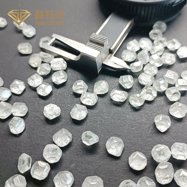 Quality Rectangular DEF Color 8.0 9.0 Carat HPHT Rough Diamonds For Enagement Ring for sale