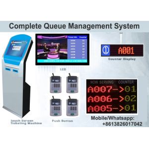 Quality Dustproof Multilingual Bank Queue Management System Ticket Dispenser for sale