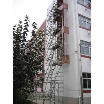 Quality Assembly Stairway Climbing Scaffolding 12M with Tig Welded Joints for sale