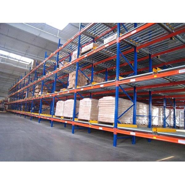 Quality Adjustable FIFO Gravity Flow Pallet Rack System 1000kg-2000kg Per Pallet for sale