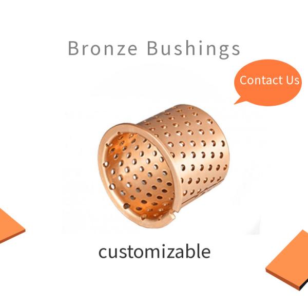 Quality CuSn8 Flanged Bronze Bushings Metric Large Size For Mining Drill Rigs for sale