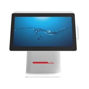 Quality White 15.6 Inch Rfid Pos Systems Android Two Screens With Wifi for sale