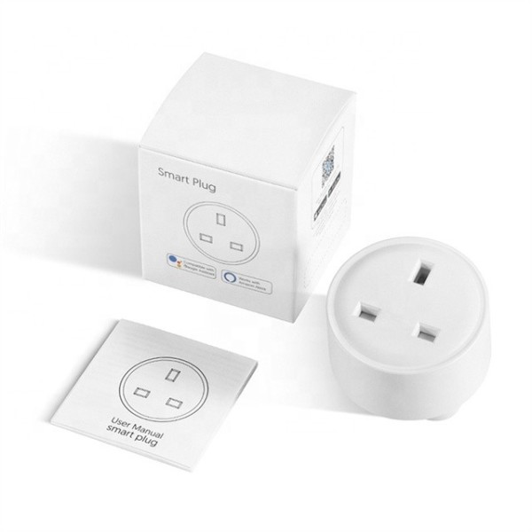 Quality 10A AC100V Smart Plug Socket UK Tuya Power Plug Alexa And Google Assistant for sale