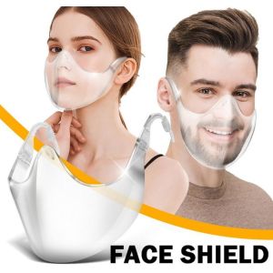 Quality TUV  15CM Anti Fog PC Plastic Protective Transparent Face Shield for sale