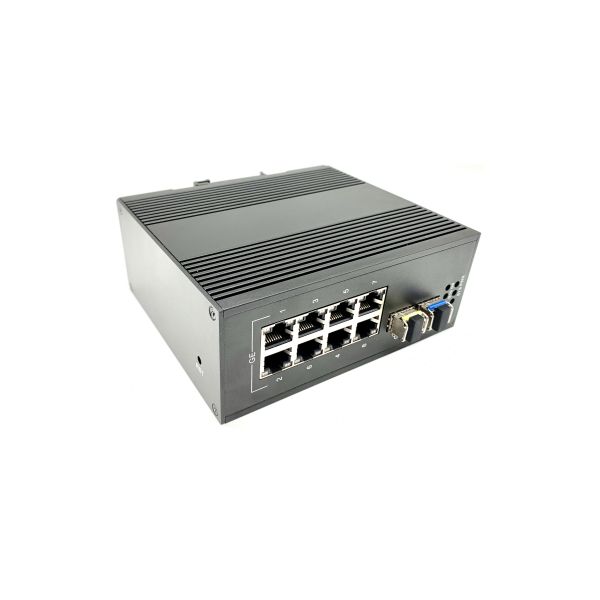 Quality Outdoor Industrial Ethernet Switch 8 Port POE PSE 220v AC Input Support PoE+ for sale