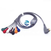 Quality DMS HDMI 1.1m 7 Lead Ecg Cable TPU Jacket DMS300-4A DMS300-3A for sale