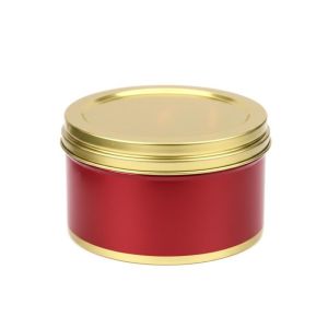 Quality Customized Logo Round Metal Tin Cans with Easy Open Lids and Recyclable for sale