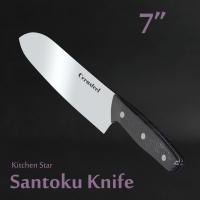 China Wear Resistance Santoku Knife Kitchen / Cerasteel Chef Utility Knife factory