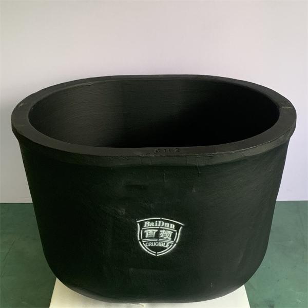 Quality Melting Casting Graphite Clay Crucible Thermal Shock Resistant Cylindrical for sale