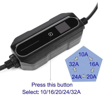 Quality Single Phase Type 1 32A Portable EVSE Charger With CEE Plug for sale