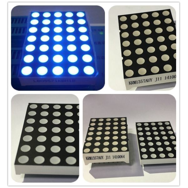Quality 1.9mm Diameter 5x7 Dot Matrix Display White Color For Arrow Sign for sale