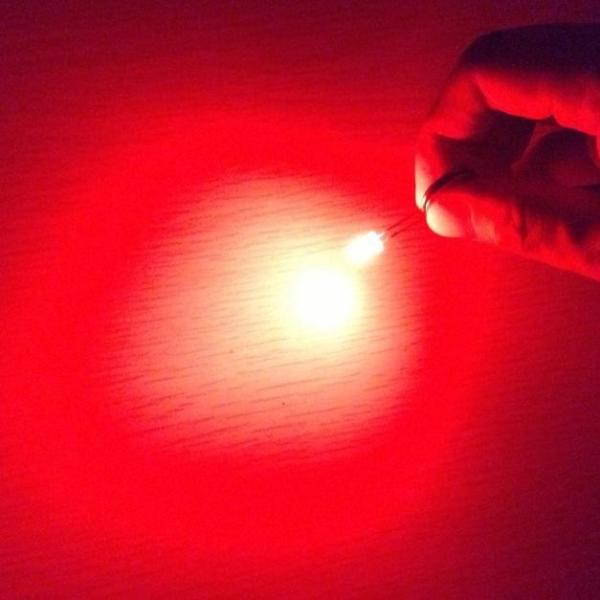 Quality Through Hole LED 5mm 630nm Red Color Clear Lens Round With Flange For Illuminati for sale