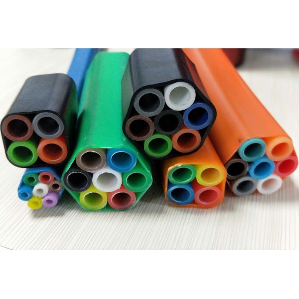 4 Ways 7 Ways Microduct Bundles Extrusion Line PE Jacketed Plastic Pipe ...
