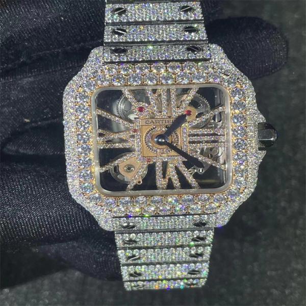 Quality Full Iced Out VVS Moissanite Iced Out Watch for sale
