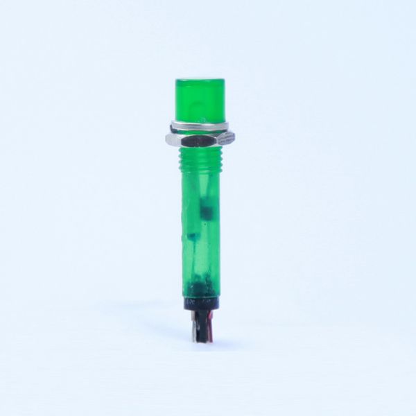 Quality 7mm Dia. 220V Led Pilot Light A-22-1 Green Indicator Lamp for sale