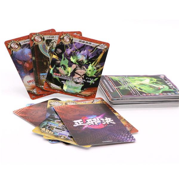 Quality Custom Glow Festival Cartoon Yugioh Playing Game Card Printing 3D Lenticular for sale