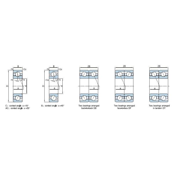 Quality Open Seal Angular Contact 7300 Industrial Bearings for sale
