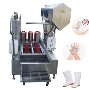 Quality Electric Shoe Sole Washer and Disinfecting Mat Cleaner for Cattle Slaughter Line for sale