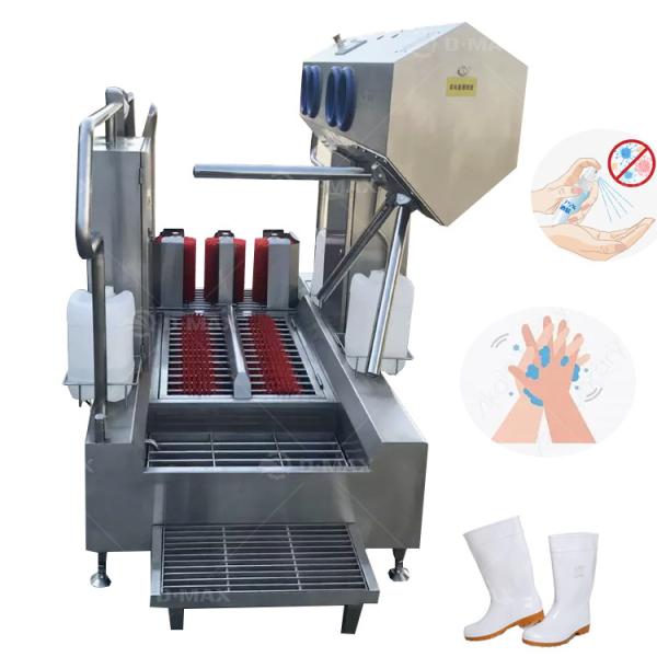 Quality Food Industry Boot Washer Machine with Hand Sanitizer and Versatile Cleaning for sale