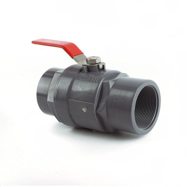 Quality ISO/ASTM Standard ABS Handle PVC Two-Piece Ball Valve for and Convenient in Shanghai for sale