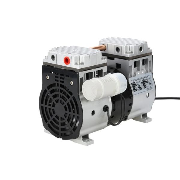 Quality 66LPM High Vacuum Low Noise Oil Free Dry Piston Vacuum Pump HP-90H for sale