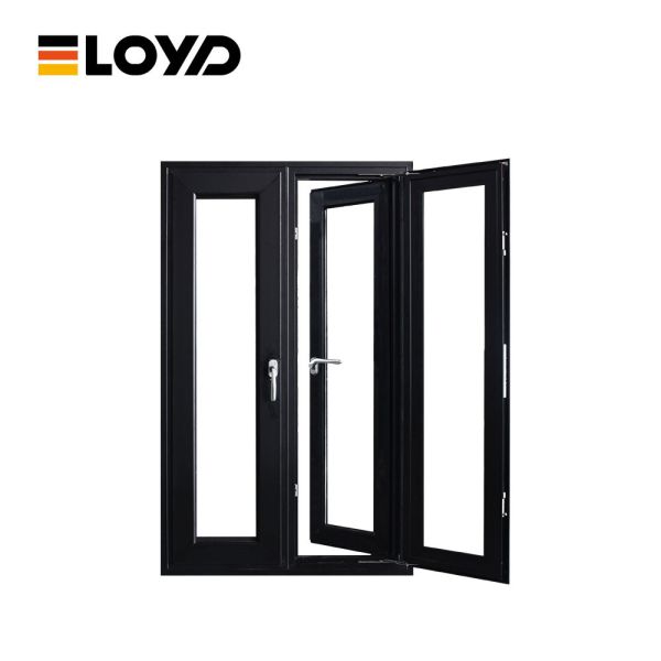 Quality Industrial Aluminum Double Glass Windproof Casement Windows Replacement For Apartment for sale