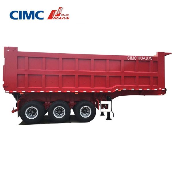 Quality 80T Rear Tipping Truck Trailer Semi Trailer with 3.5