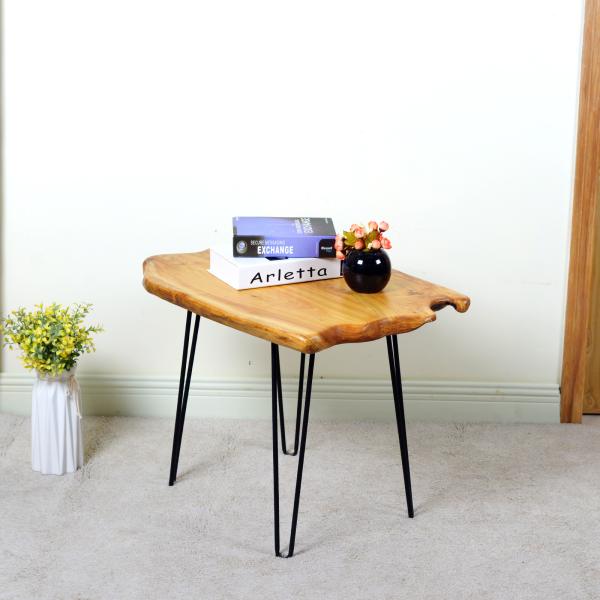 Quality Knock Down Package Metal Feet 5mm Solid Wood Coffee Tables for sale