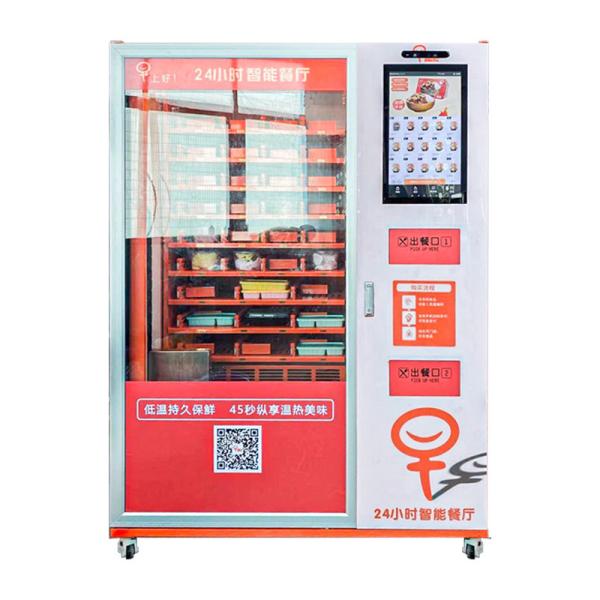 Quality Ready To Eat Fresh Food Vending Machine With Automatic Heating for sale