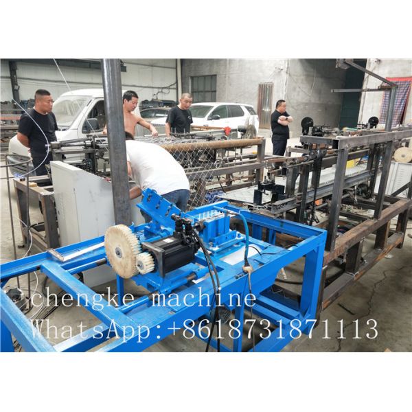 Quality PLC Control Fully Automatic single wire Chain Link Fence Machine fast and efficient for sale