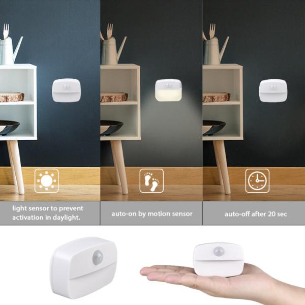 Quality Energy Saving Wireless Smart LED Night Light Motion Sensor For Closet Bedroom for sale