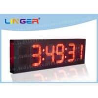 Quality 6 Digits Digital Clock Countdown Timer , Bus Station Digital Countdown Clock For Wall   for sale