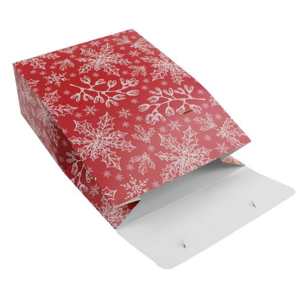 Quality Christmas Die Cut Paper Gift Bags Offset Printing Surface Handling for sale