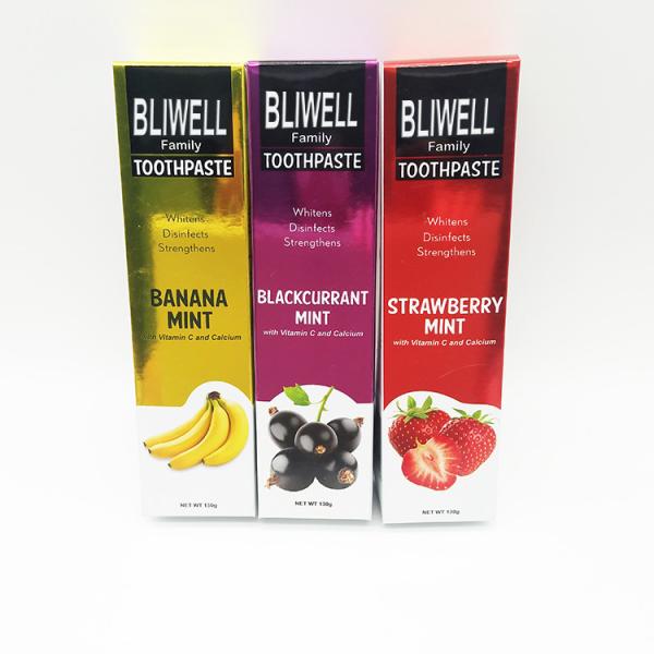 Quality Fruit Natural Vitamin C Toothpaste 130g Intensive Stain Removal Whitening for sale