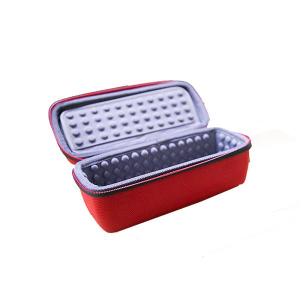 Quality Red Color Mini Speaker Case 25*10*16 CM , Hard Eva Case Semi Waterproof for sale
