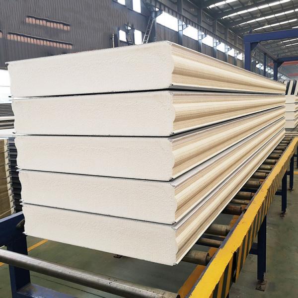 Quality Customized Polyurethane Composite Panels 50mm Insulated Exterior Wall Sandwich for sale