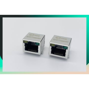 Quality 7498011211 SMT RJ45 Connector 1x1 Tab-Down 10 / 100Base-T MIC26023-5134W-LF3 for sale