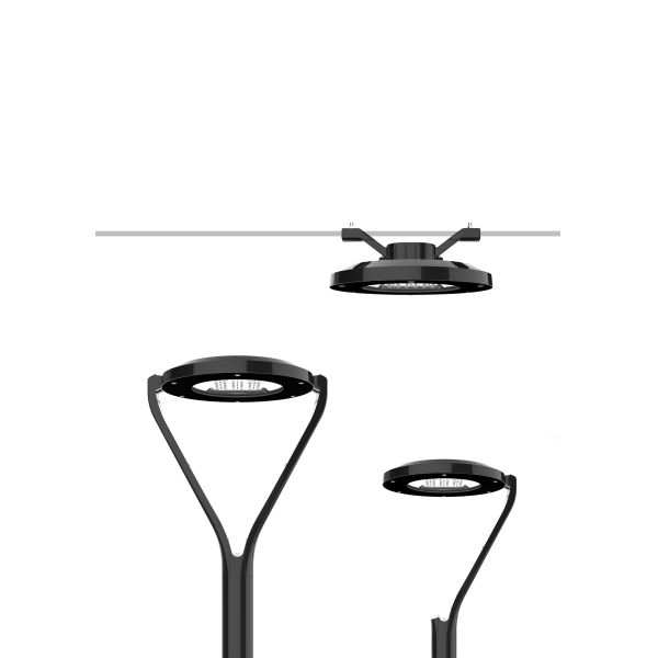 Quality IP65 Waterproof Garden Pole Led Lights 90W Outdoor Park Lamp Landscape Post Top Square for sale