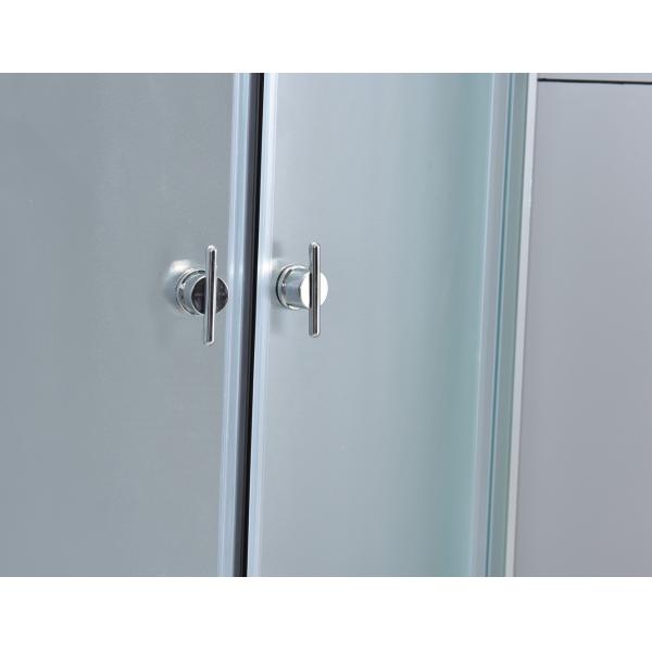 Quality White Corner Sliding Shower Enclosure 900x900x1950mm for sale