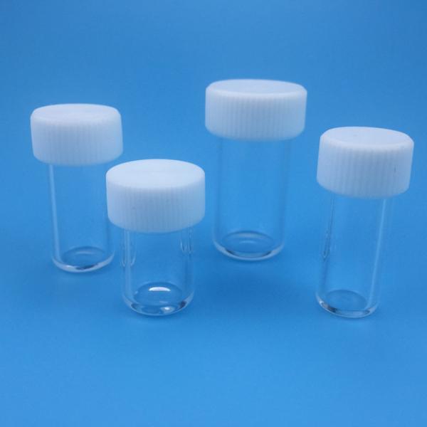 Quality High Temperature Clear Fused Quartz Glass Container for sale