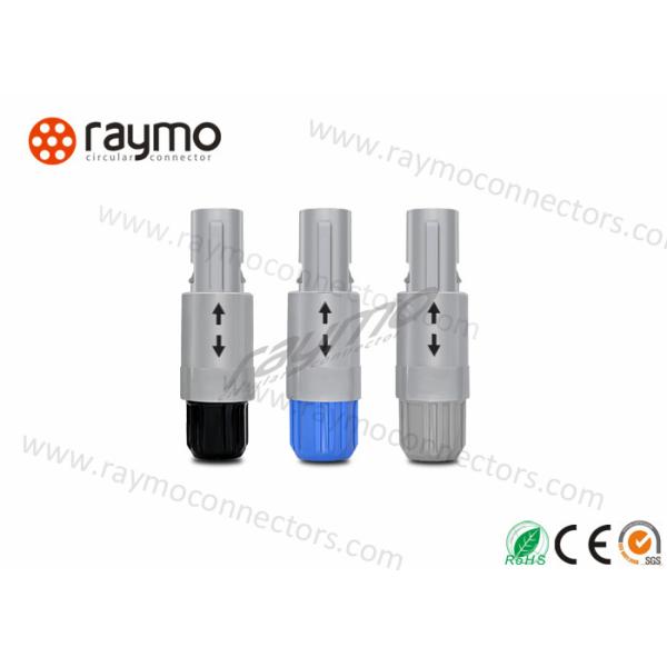 Quality PAG.M0.4GL Plastic Straight Plug Circular Push Pull Male Connector for sale