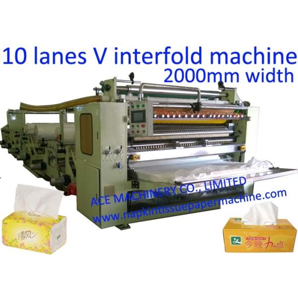 Quality 6000 Sheet/Min 10 Lanes Facial Tissue Paper Machine for sale