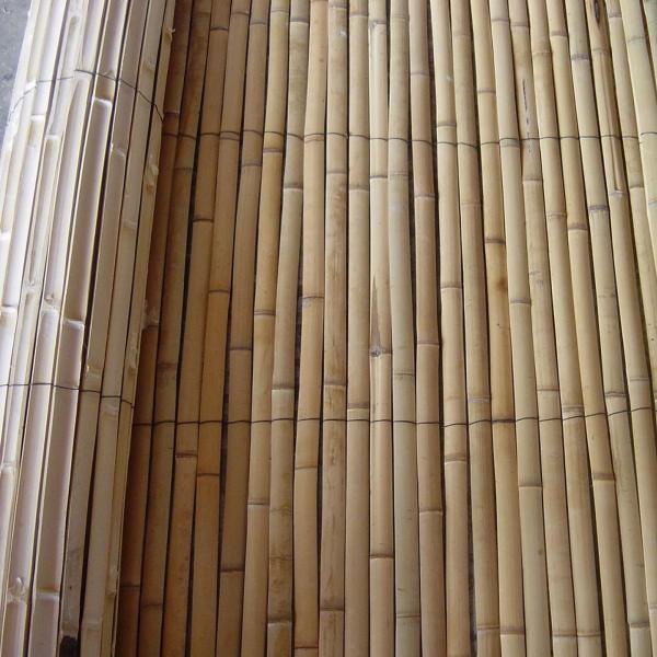 Quality Natural Bamboo Slat Screening Eco-Friendly Privacy Slat Fence Bamboo Screen Panel Roll For Balcony Wind Protection for sale