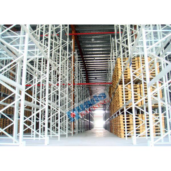 Quality Powder Coating Pallet Rack Shelving , Industrial Pallet Racks Heavy Duty For Singler Layer Stores for sale