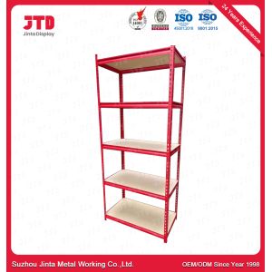 Quality 1.8m 1.2m Light Duty Metal Shelving 80kg Per Layer Red Rack Warehouse for sale