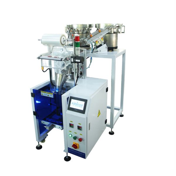 Quality Weighing Screening Screw Packaging Machine With Two Vibrating Plates for sale