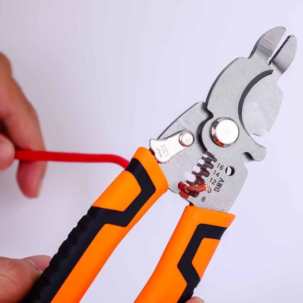Quality 200mm Insulated Cable Stripper Pliers Electrical Wire Cutter Tool for sale